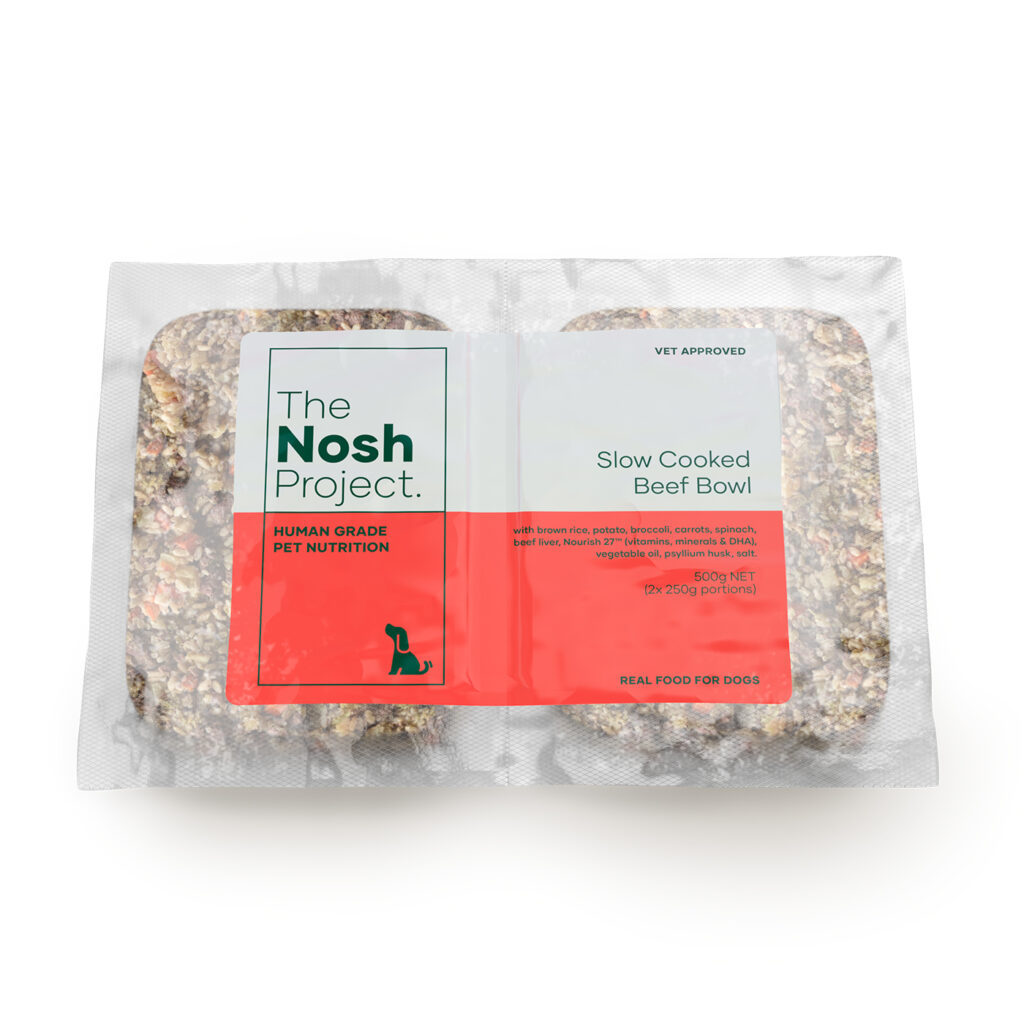 Slow Cooked Beef Bowl for Dogs | The Nosh Project