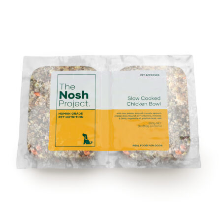 Slow Cooked Chicken Bowl for Dogs | The Nosh Project