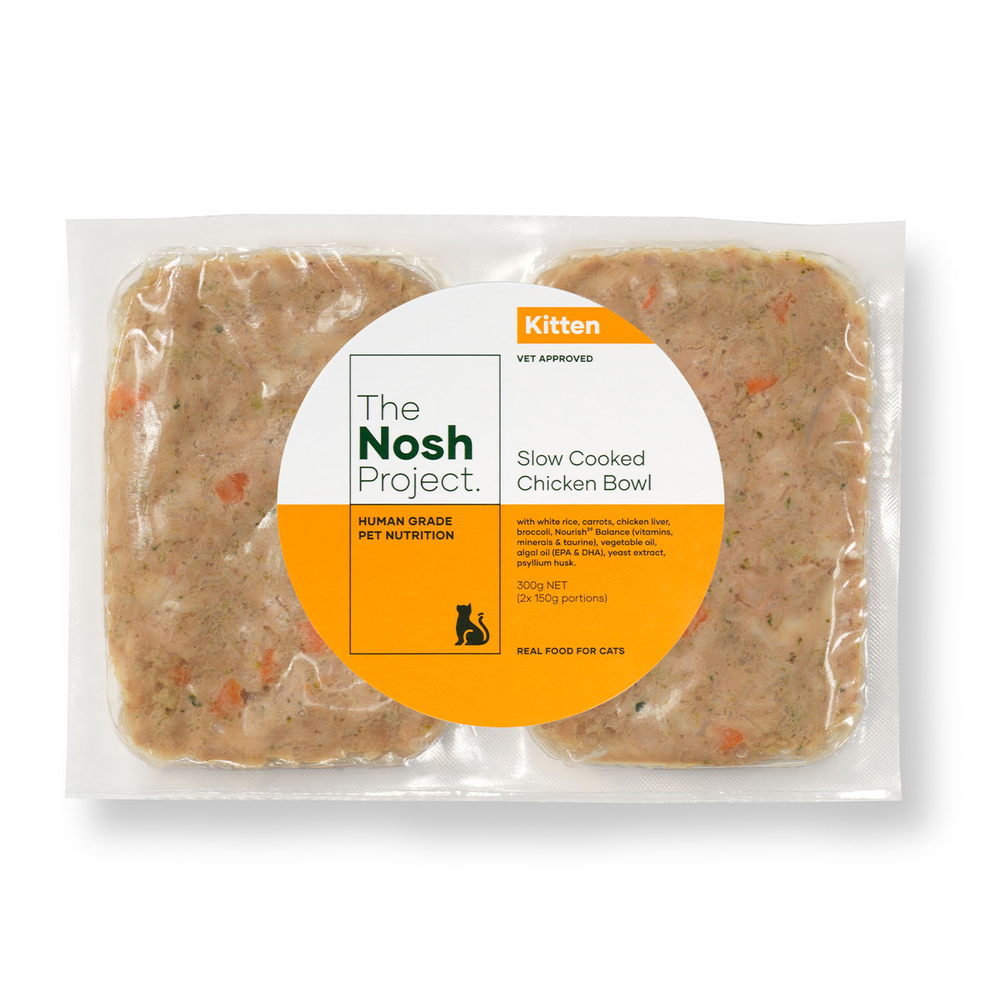 Slow Cooked Chicken Bowl for Kittens | The Nosh Project